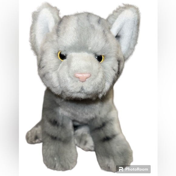 Demdaco | Toys | Demdaco Nat Jules Grey Tabby Cat Lifelike Plush ...